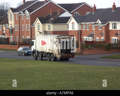 A Biffa waste collection lorry on the B1222 at Sherburn-in-Elmet,North ...