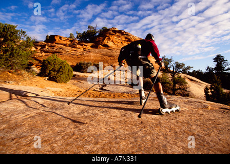 off road inline skating Stock Photo - Alamy