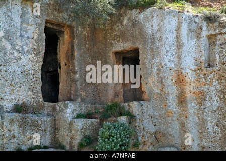 Libya, Cyrene. Ruins of Cyrene Necropolis. Unesco World Heritage Site ...