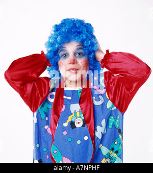 Portrait of "Freckles" the Clown Stock Photo - Alamy