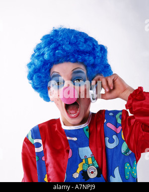 Portrait of "Freckles" the Clown Stock Photo - Alamy