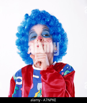 Portrait of "Freckles" the Clown Stock Photo - Alamy