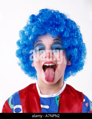 Portrait of "Freckles" the Clown Stock Photo - Alamy