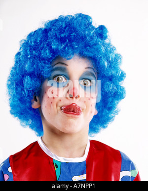 Portrait of "Freckles" the Clown Stock Photo - Alamy