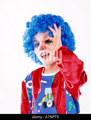 Portrait of "Freckles" the Clown Stock Photo - Alamy