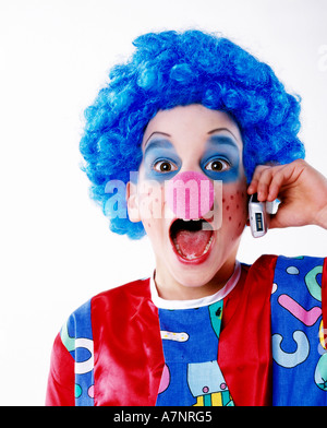 Portrait of "Freckles" the Clown Stock Photo - Alamy