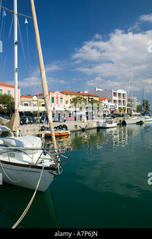 Waterfront View of Southern Harbour, Mytilini Town, Lesbos Island ...