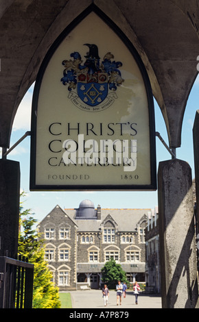Christ s College Christchurch South Island New Zealand aerial Stock ...