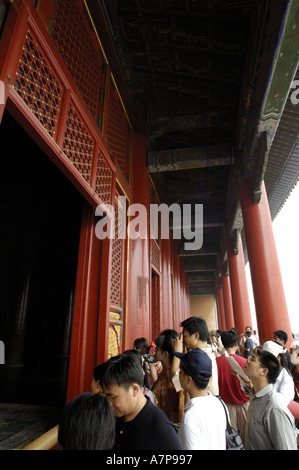 Tourists visit TaiHe Hall of Forbidden City Stock Photo - Alamy