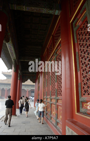 Tourists visit TaiHe Hall of Forbidden City Stock Photo - Alamy