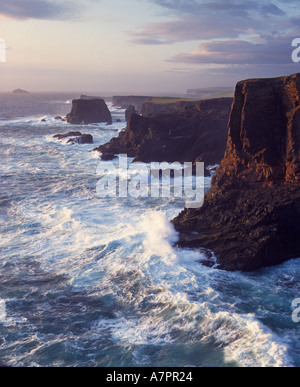 Basalt cliffs of Esha Ness, Mainland, Northmaven, Shetland, Scotland ...