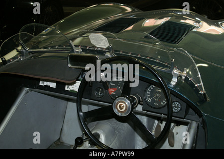 Jaguar D-Type interior classic racing car Stock Photo - Alamy