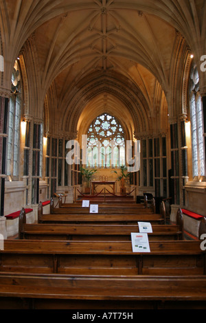 Interior of Kylemore Church at Kylemore Abbey in Connemara, County ...