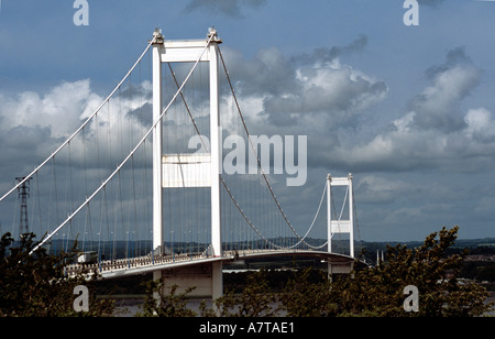 The old 1966 toll road bridge across the Rivers Severn and Wye between ...