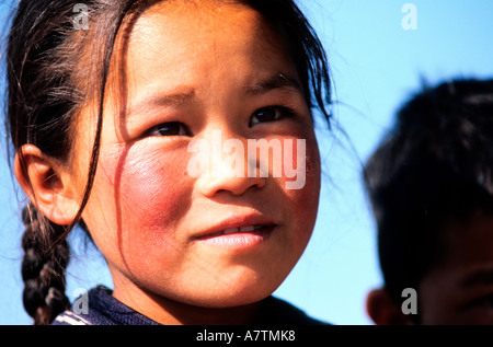 Mongolia, Mongol's face Stock Photo - Alamy