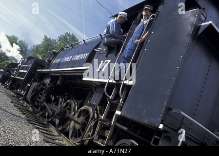 NA, USA, Washington, Elbe. Antique steam locomotive Stock Photo - Alamy
