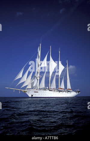 Tall Ship, Star Clipper under sail Stock Photo - Alamy