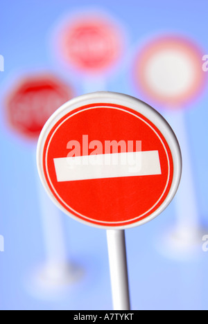 Close up of no entry sign outside Stock Photo - Alamy