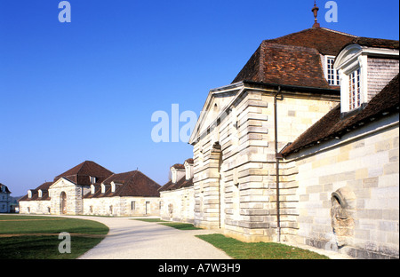 Arc-et-Senans, Saline Royal, 1779 von Claude-Nicolas Ledoux erbaut ...