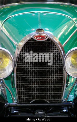 The nameplate and grille of a classic Bugatti car Stock Photo: 2218932 ...