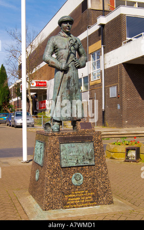 At Corby, England, a memorial statue to the steel workers who ...