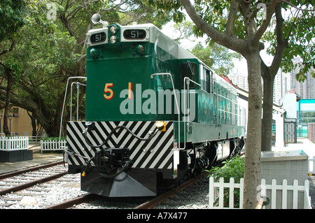 Locomotive at Hong Kong railway museum Stock Photo - Alamy