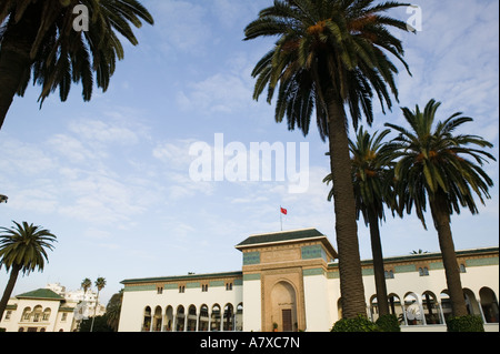 Morocco, Casablanca. The Palais de Justice (Law Courts) on Place Stock ...