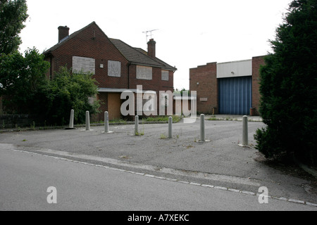 Derelict house and abandoned factory warehouse in Swindon Wiltshire ...