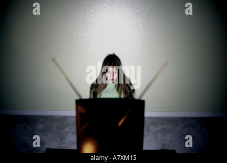 Girl Spacing Out Stock Photo - Alamy
