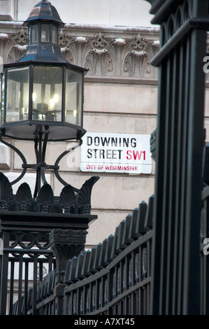 The Street Sign for Downing Street in London where.the residences of ...