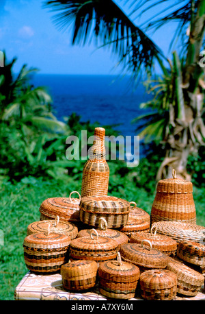 Caribbean, Island of Dominica. Home of the last of the Carib Indians ...
