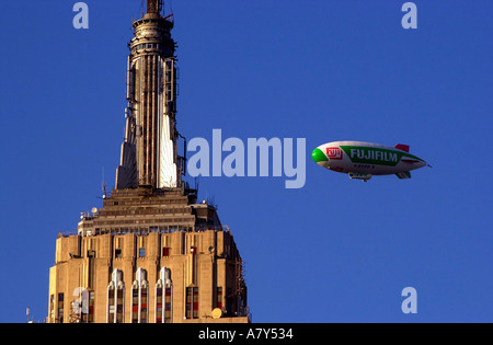 NYPD surveillance blimp Stock Photo - Alamy