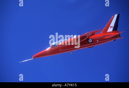 Ex-RAF FOLLAND GNAT JET TRAINER AIRCRAFT IN 'RED ARROWS' COLOURS Stock ...