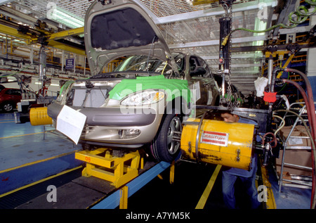 Mexico, Toluca, North America. Assembly line for PT Cruiser at Daimler ...