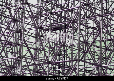 Pattern created by scaffolding Stock Photo - Alamy