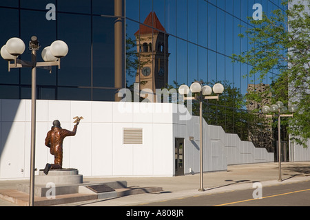 Statue of astronaut Michael P. Anderson who died in the Space Shuttle ...