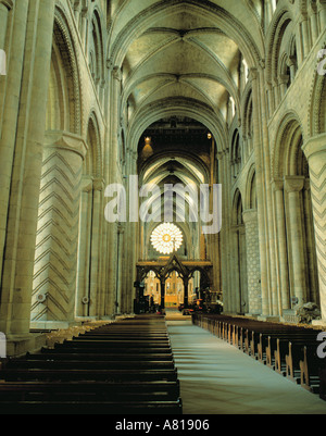 Durham Cathedral Nave Vaulting Stock Photo - Alamy