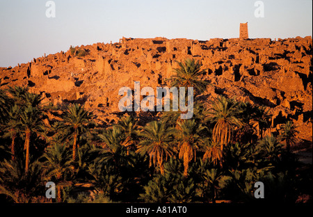 The ancient city of Ouadane Adrar region Mauritania Stock Photo - Alamy