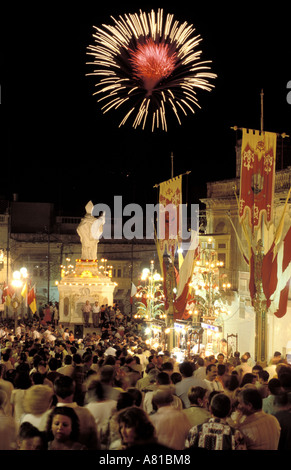 Malta, Summer festas, Saint Nicholas' festa in Siggiewi, the brass band ...