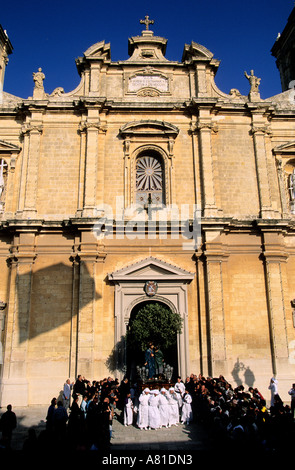 Malta, Easter and the Holy Week, Good Friday procession in Zejtun Stock ...