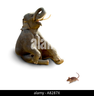 elephant and mouse Stock Photo - Alamy