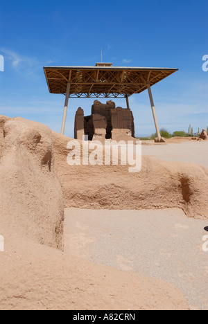 Ancient Casa Grande Ruins National Monument of the Pre-columbian ...