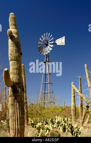 Windmill on a western U.S. Ranch Stock Photo - Alamy