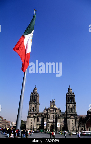 Building at the Square of Constitution (Zocalo) of Mexico City, DF, the ...