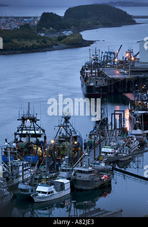 North America, the USA, Alaska, Kodiak Iceland, Monashka Bay, mountain ...