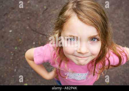 Cheeky Little girl Stock Photo - Alamy