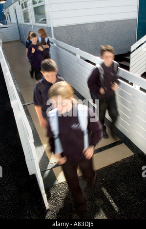 Pupils at West Exe Technical college Exeter moving between temporary ...