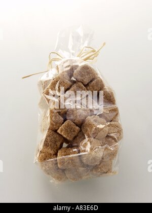 Brown Sugar Cubes in a Cellophane Bag Stock Photo - Alamy