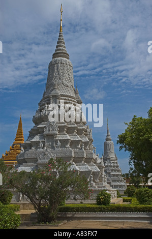 Stupa of King Ang Duong Royal Palace Phnom Penh Cambodia Stock Photo ...