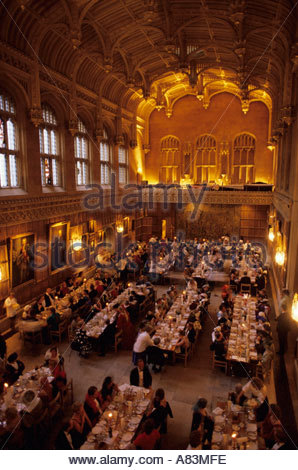 King s College Cambridge dining Hall arranged for a formal banquet ...